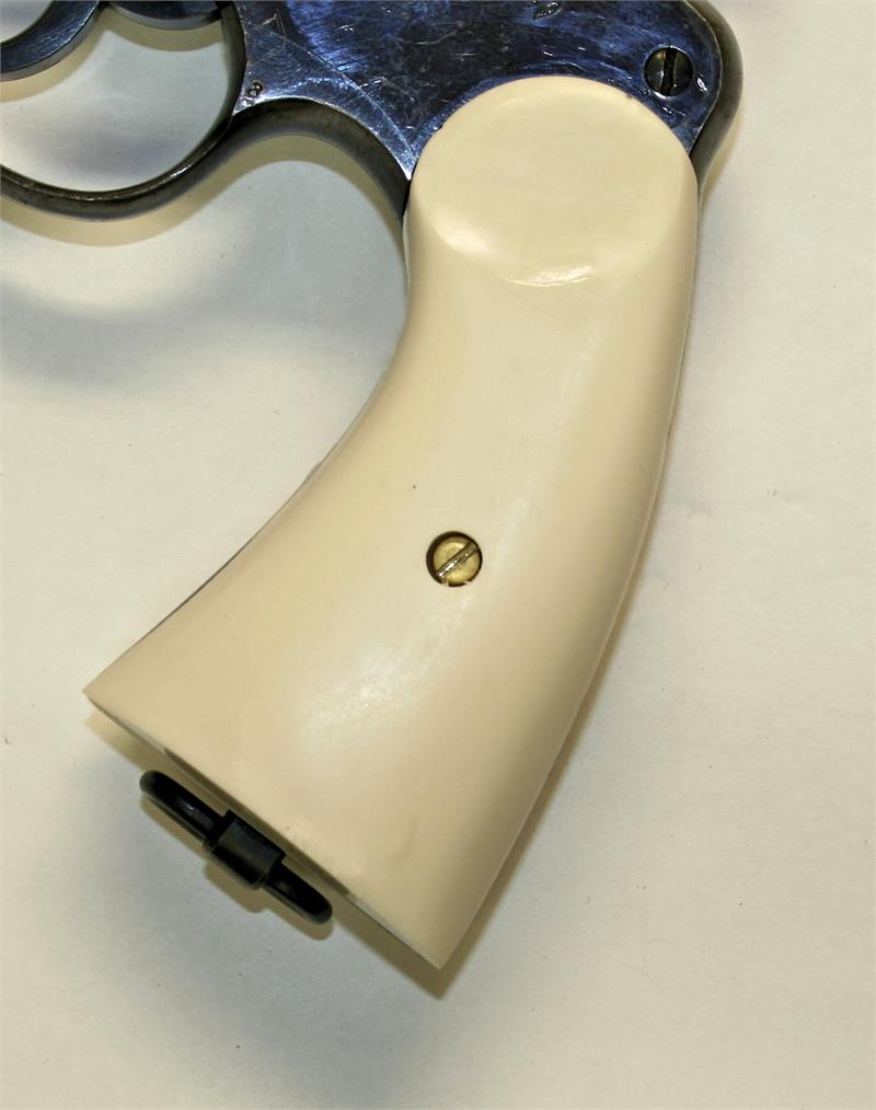 Colt 1917 New Service or Colt 1909 Revolver Ivory-Like Grips With Steer